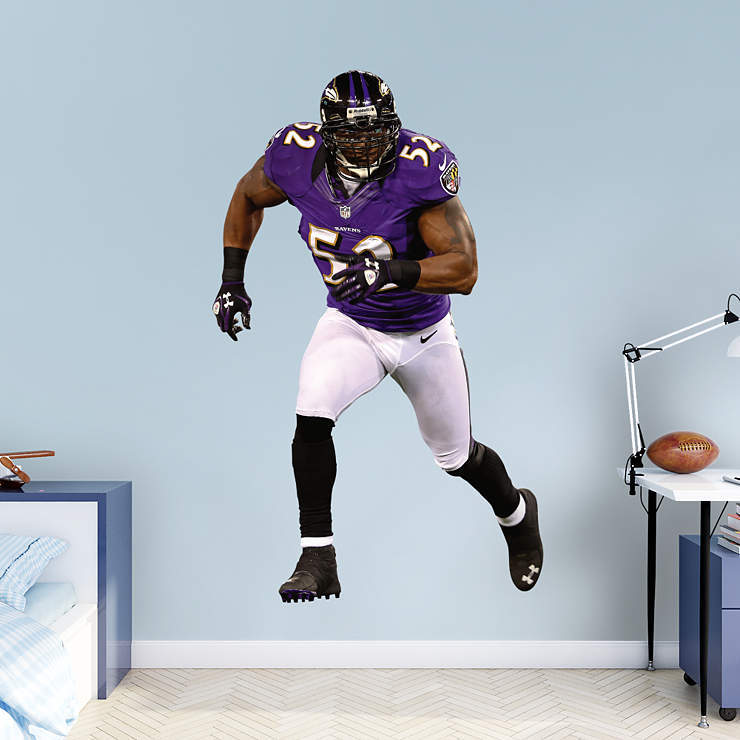 RAY LEWIS 3'11" x 6'4" Lifesize Only Ravens Legend Nike Jersey NFL BIG ...