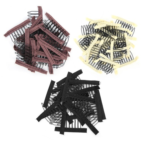 30pcs Wig Comb Clips Stainless Steel 7‑Teeth Wig Clips For Hairpiece ...