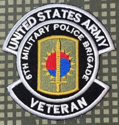US Army 8th Military Police Brigade Veteran Patch Hook Repro New B275 ...