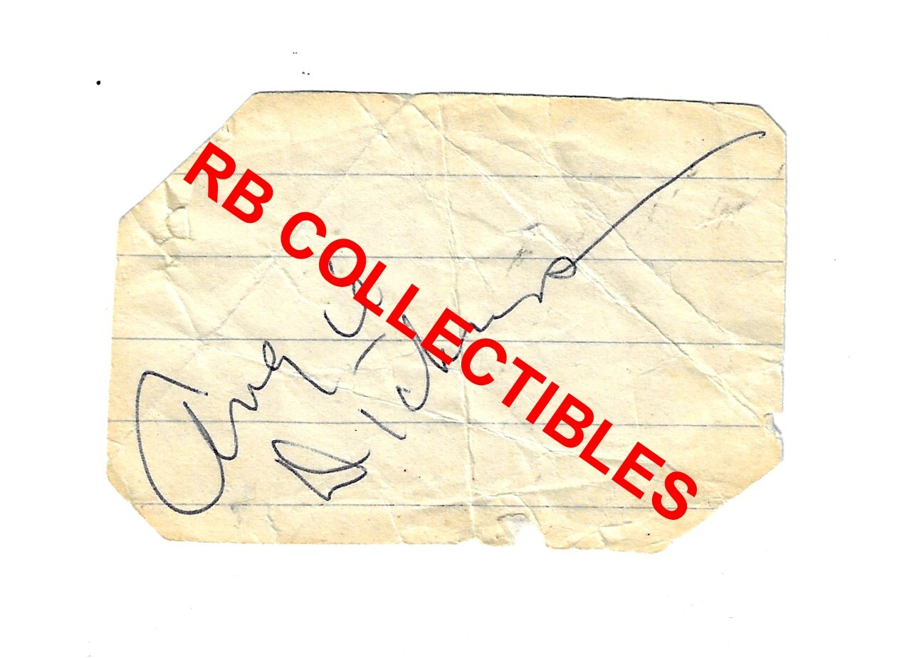 Angie Dickinson - Vintage Autograph Over 40 years old - While Doing ...