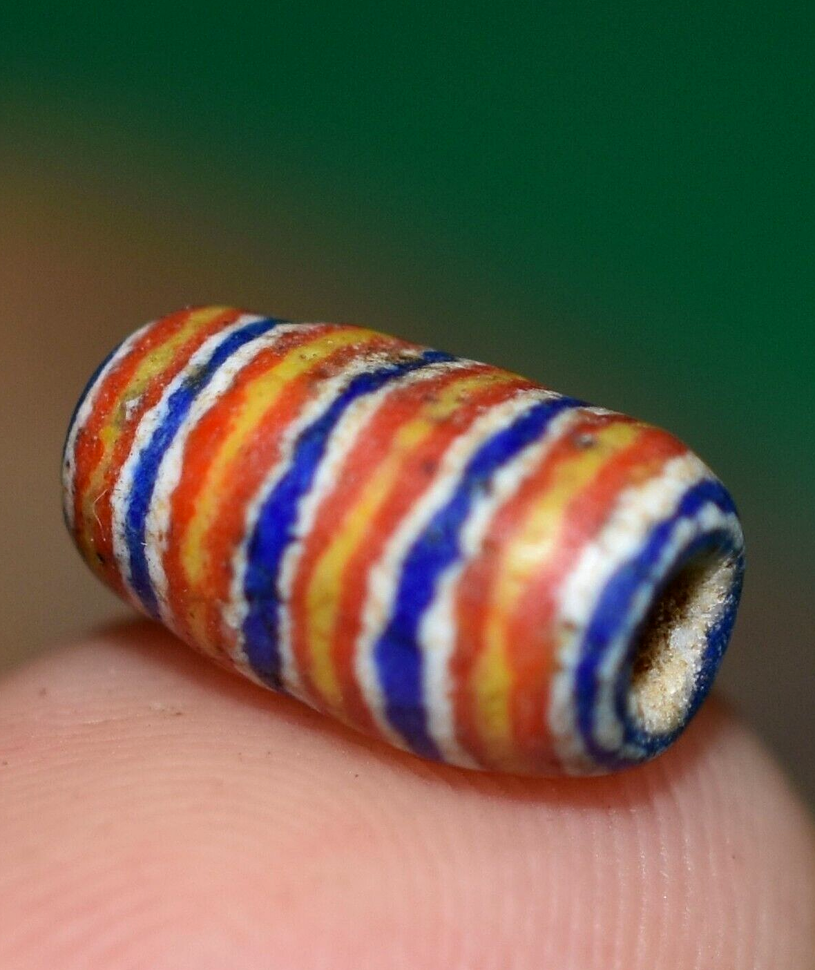 Rare Small Antique Kiffa Powder Glass Colorful Bead Mauritania Via ...