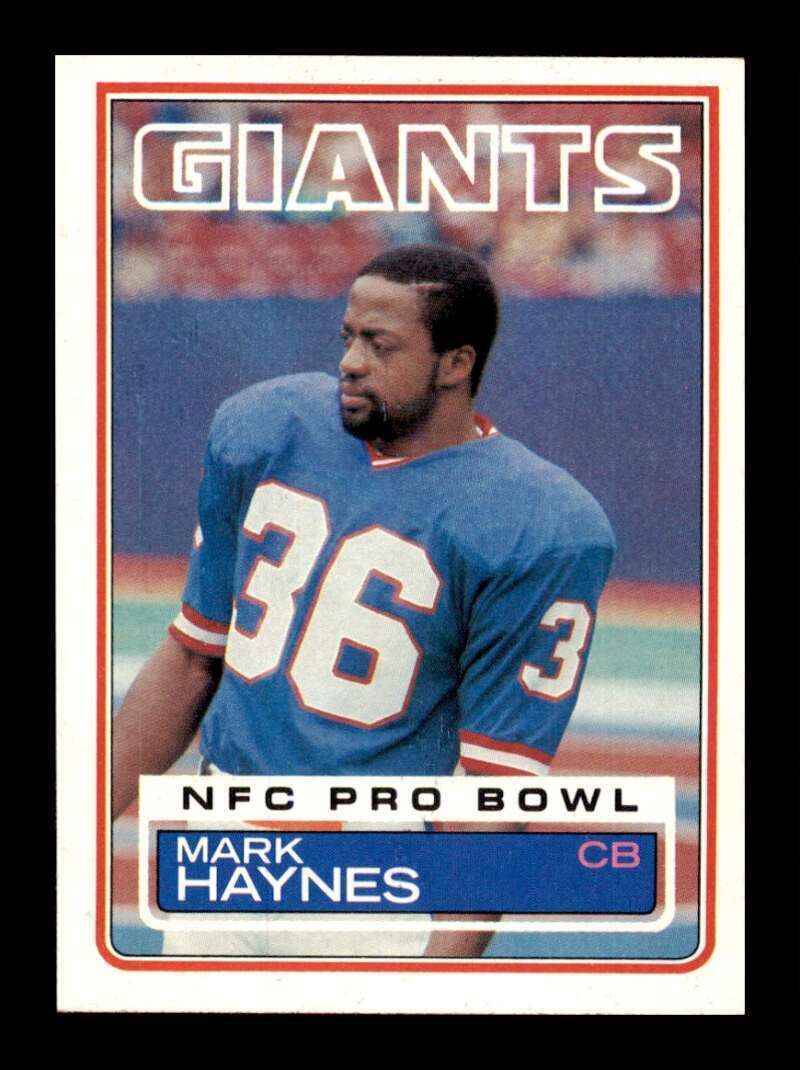 1983 Topps Mark Haynes #126 New York Giants | eBay