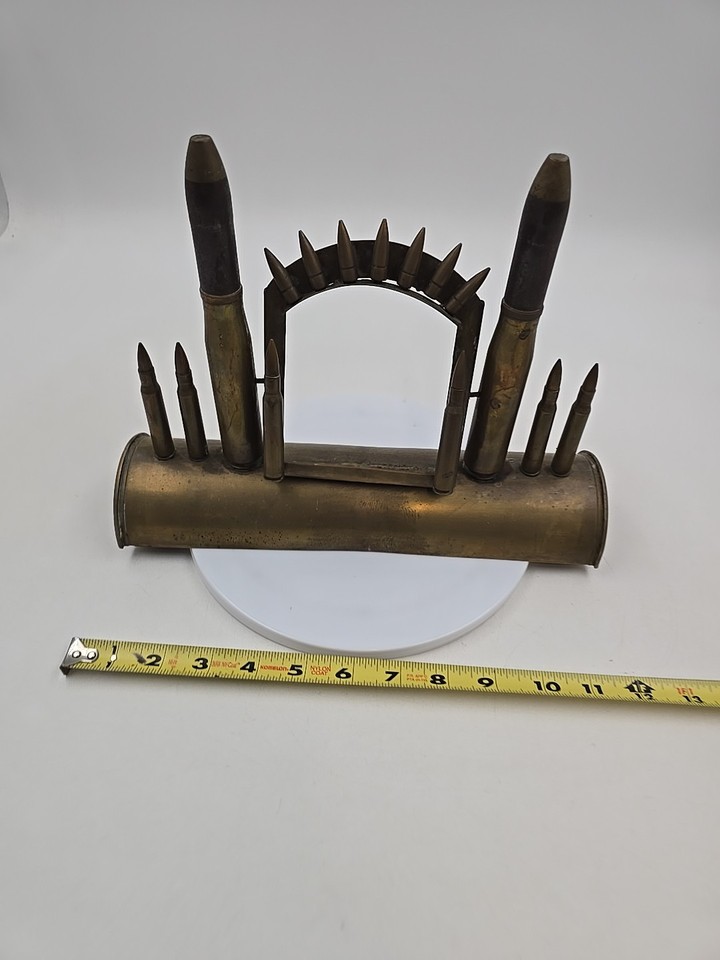 Trench Art Folk Art WW 11 Shell Casings Picture Frame Hand Made | eBay