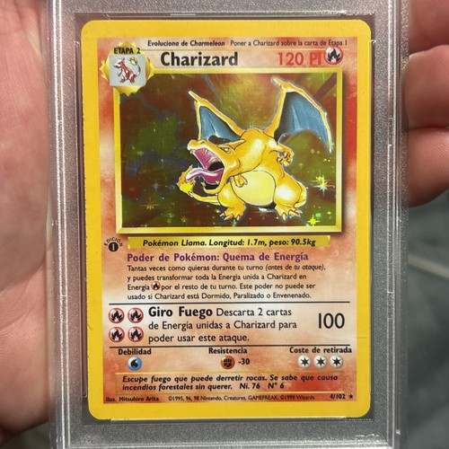 PSA 9 Pokemon 1999 Spanish Base Set 1st Edition Charizard Holo #4 | eBay