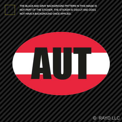 Austria Oval Flag Sticker Euro Oval AUT Self Adhesive Vinyl austrian | eBay