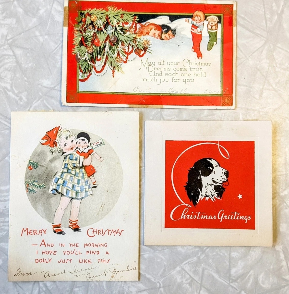 Vintage 1930s Christmas Cards