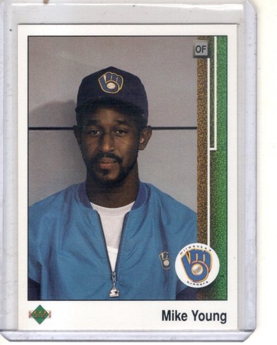 1989 Upper Deck - #649 Mike Young Milwaukee Brewers baseball card | eBay