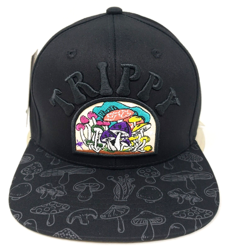 Trippy Snapback Cap Psychedelic Mushroom Drip Shrooms Hat Adult OSFM ...