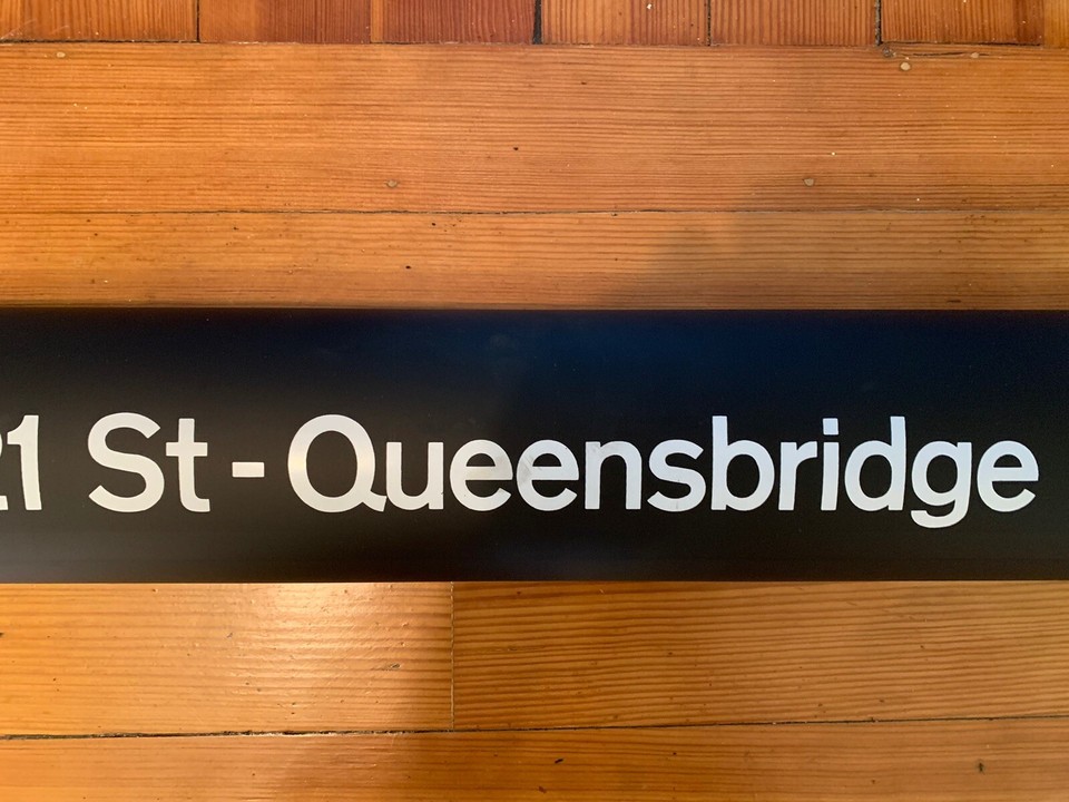NY NYC SUBWAY ROLL SIGN 21 STREET QUEENSBRIDGE LONG ISLAND CITY QUEENS ...