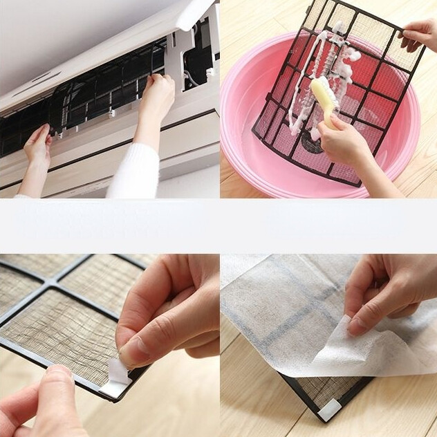 10X Cuttable Air Conditioner Filter Paper Air Purifier Dust Net ...