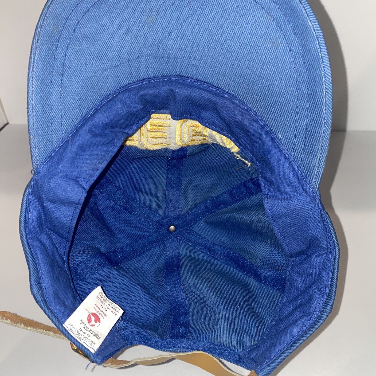 Rare Vintage Sega Hat Cap Video Games Blue And Yellow… - Gem