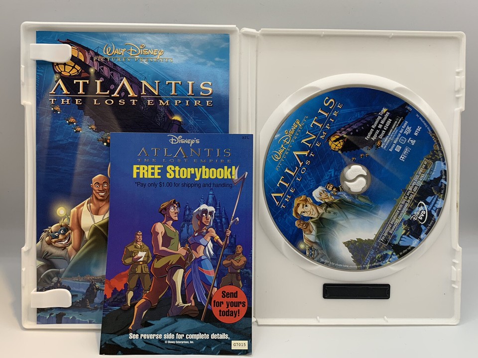 Atlantis: The Lost Empire (DVD, 2001) CIB, Michael J. Fox, James Garner ...