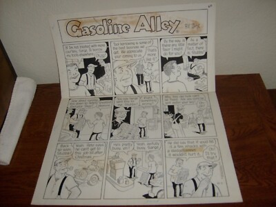 GASOLINE ALLEY SUNDAY STRIP 10-3- 1971, BILL PERRY original art | eBay