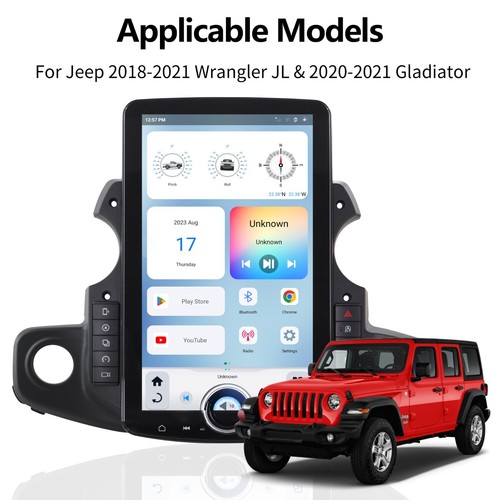 LINKSWELL Touch Screen Car Radio Stereo for Jeep Wrangler JL Gladiator ...