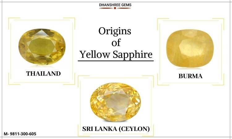 Shobha Natural Enhanced (CERTIFIED) Ceylon Eye Clean Yellow Sapphire ...