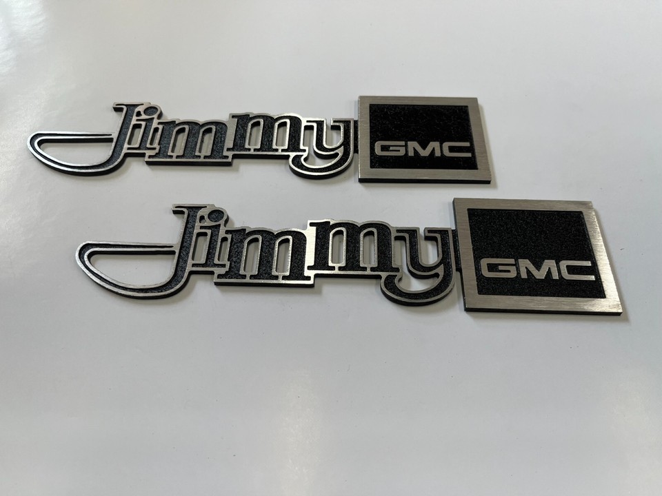 Jimmy GMC Squarebody Emblem x2 CNC Billet C10 C20 C30 Badge Chevy K5 | eBay