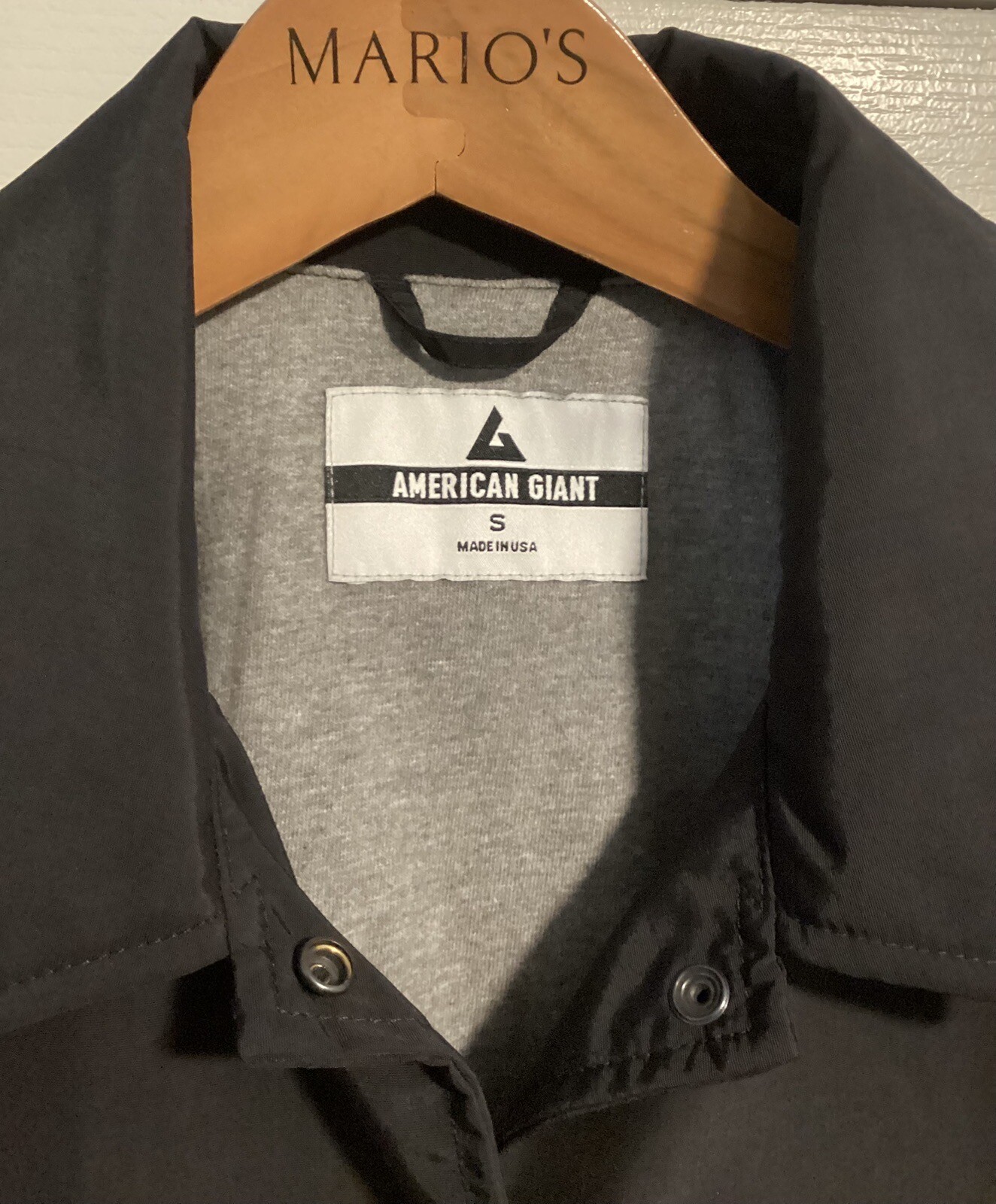 American Giant COACHES Stadium Jacket-NYLON-Black-Wom… - Gem