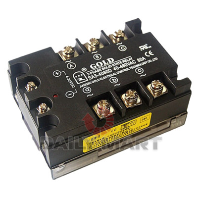 New In Box GOLD SA3-4080D AC Solid State Relay 3-phase 80A 3-32VDC | eBay