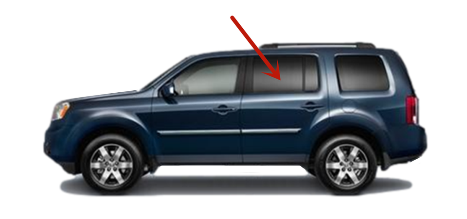 Fits 2009-2015 Honda Pilot Driver Left Side Rear Door Window Glass | eBay