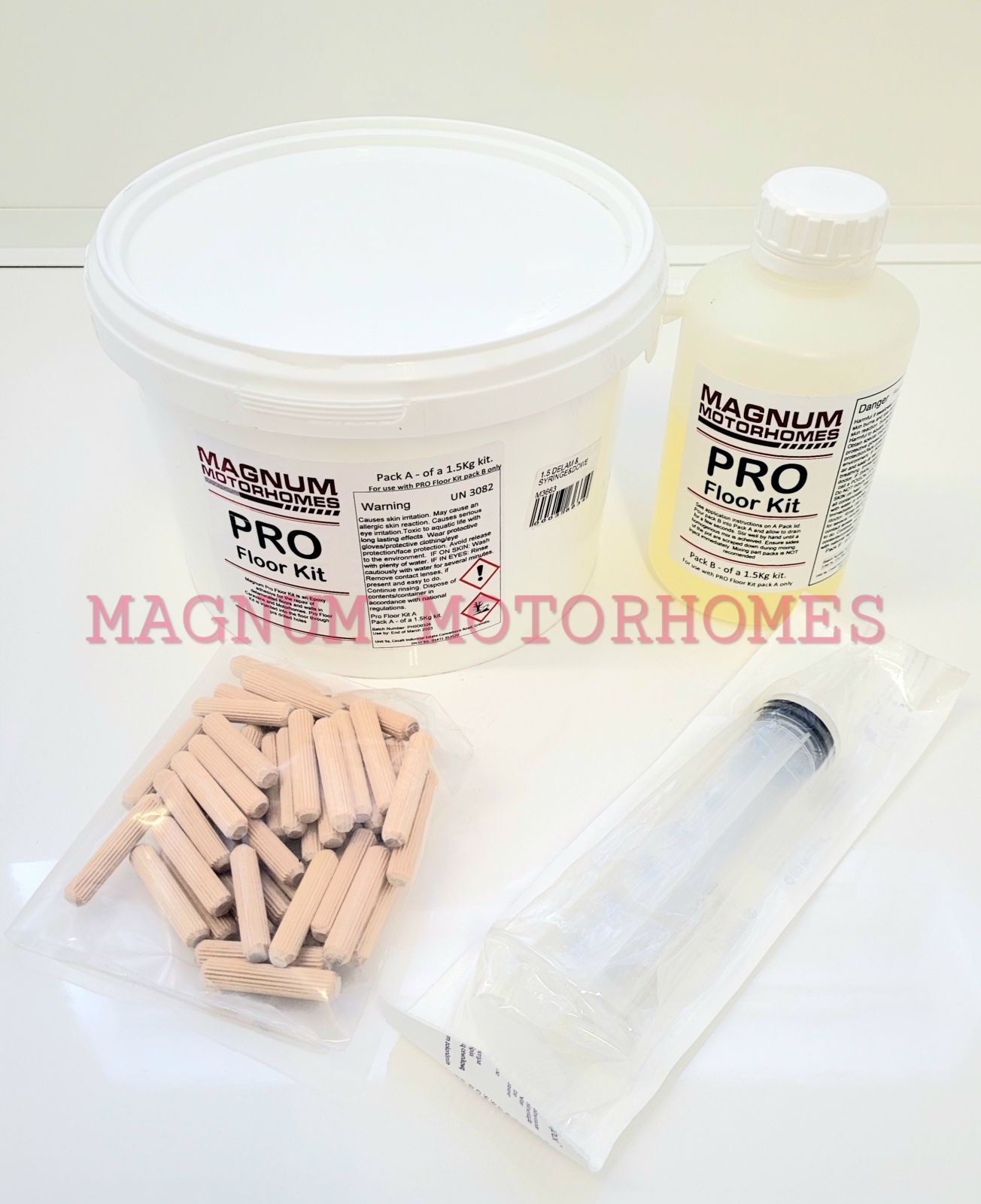 Magnum Pro Floor Delamination Kit (With Dowels & Syringe) Caravan Floor ...