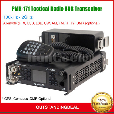 PMR-171 100KHz-2GHz 20W Tactical Radio SDR Transceiver HF CW AM SW ...