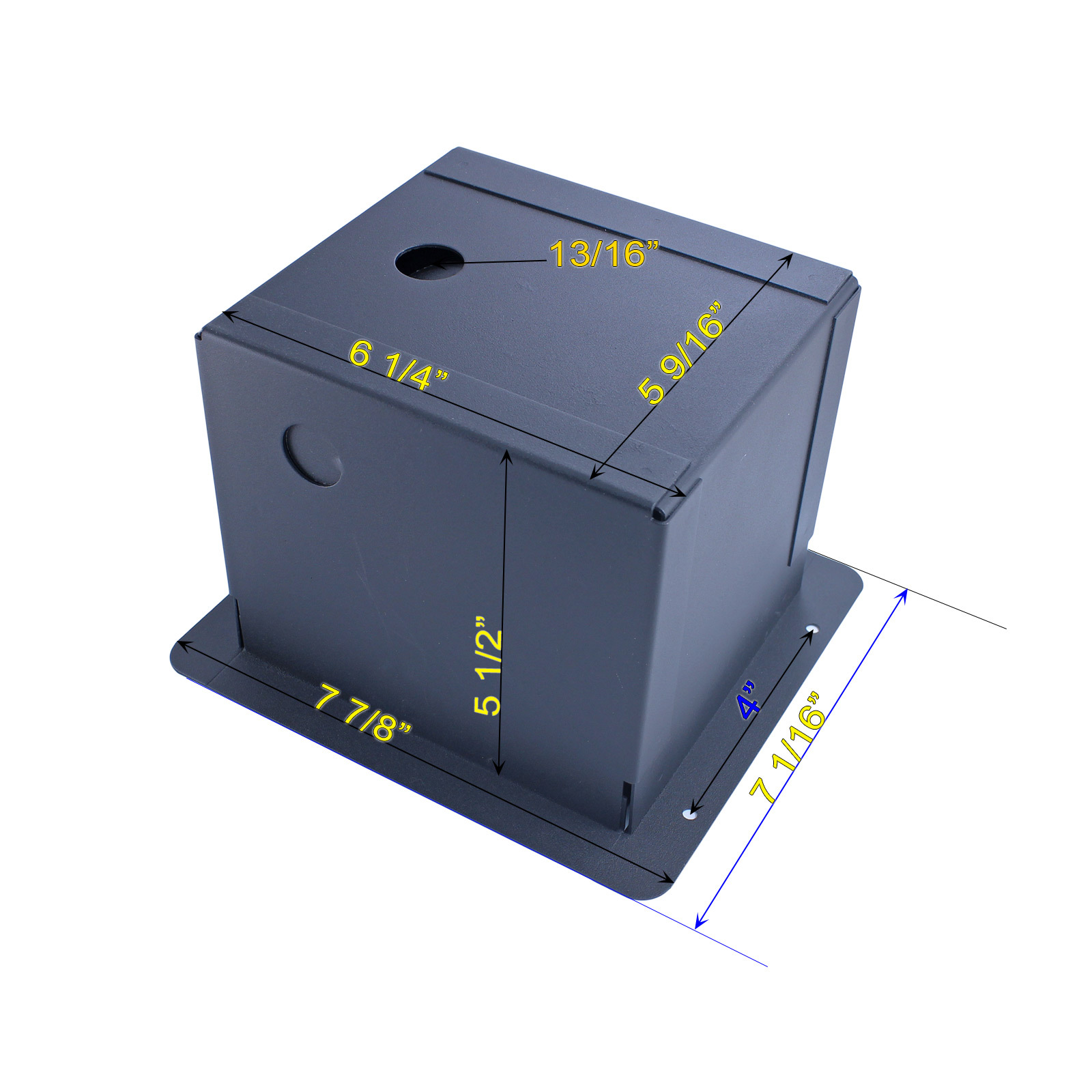 Recessed stage audio floor box XLR female mic male connectors jacks 1/4 ...