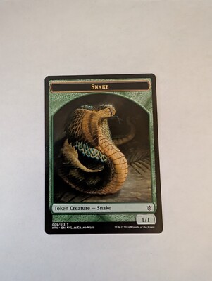 Snake Token Khans of Tarkir Regular MTG | eBay