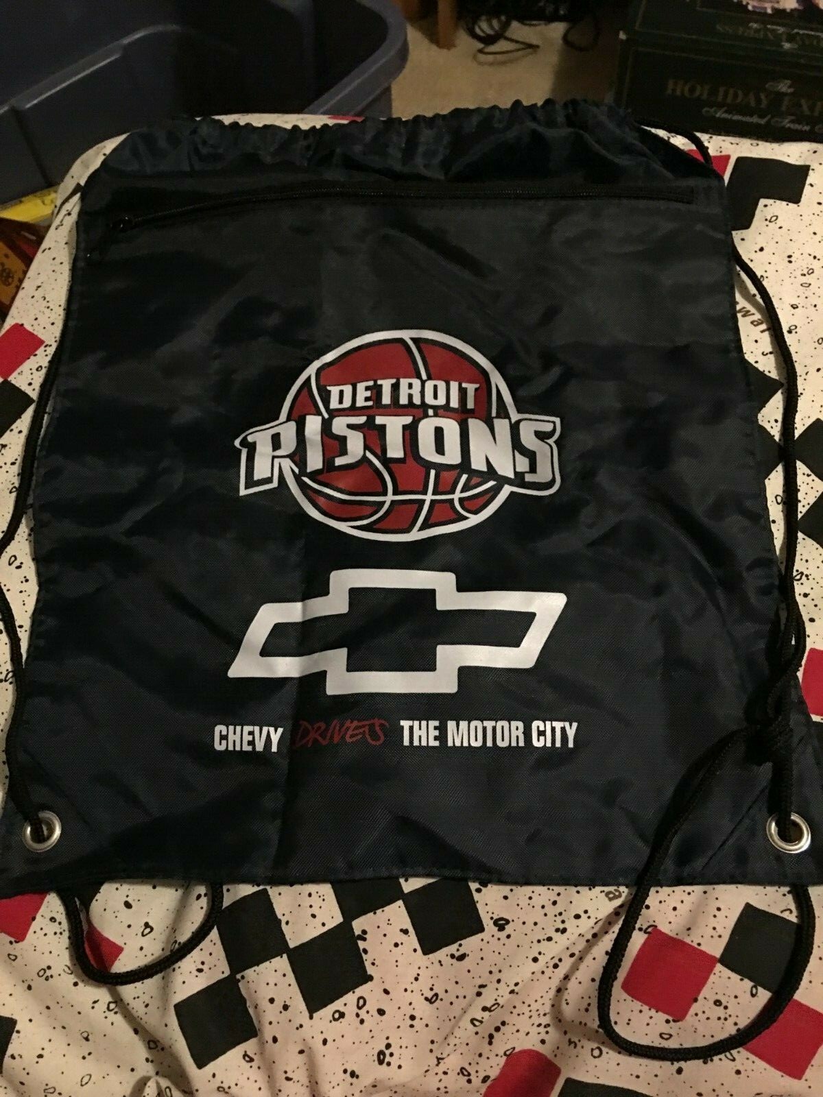 Detroit Pistons Chevy 17" X 14" Drawstring Bag | eBay