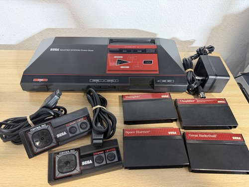 Sega Master System Power Base Console With Two Controllers 4 Games ...