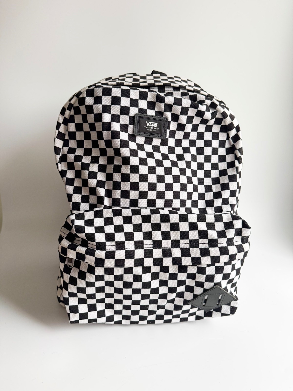 Vans Checkerboard Backpack Black White Classic School… - Gem