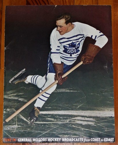 1930's Charlie Conacher Maple Leafs General Motors Hockey Broadcast ...