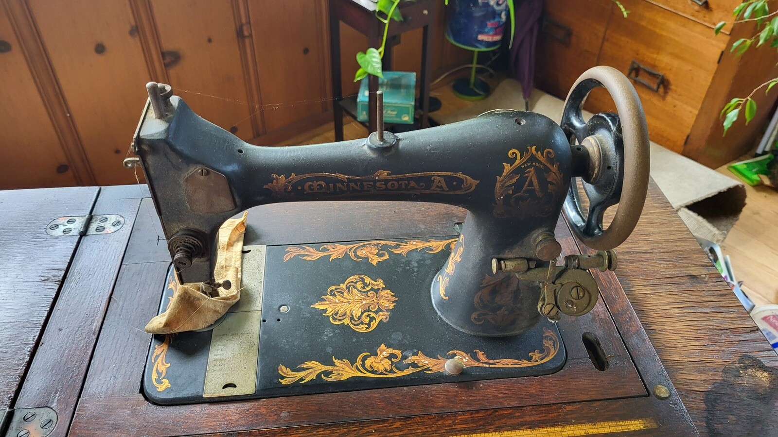 Antique working Minnesota Treadle Sewing Machine | eBay