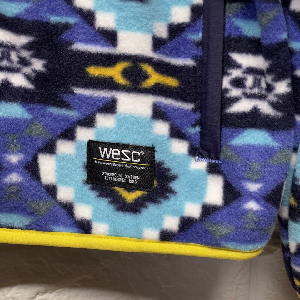 Wesc Moritz Aztec AOP Polar Fleece Full Zip Jacket Unisex Large NWT ...
