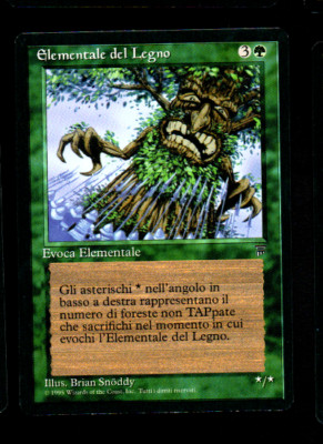 MRM ITALIANO Elementale del Legno - Wood Elemental NM MTG Magic Legends ...