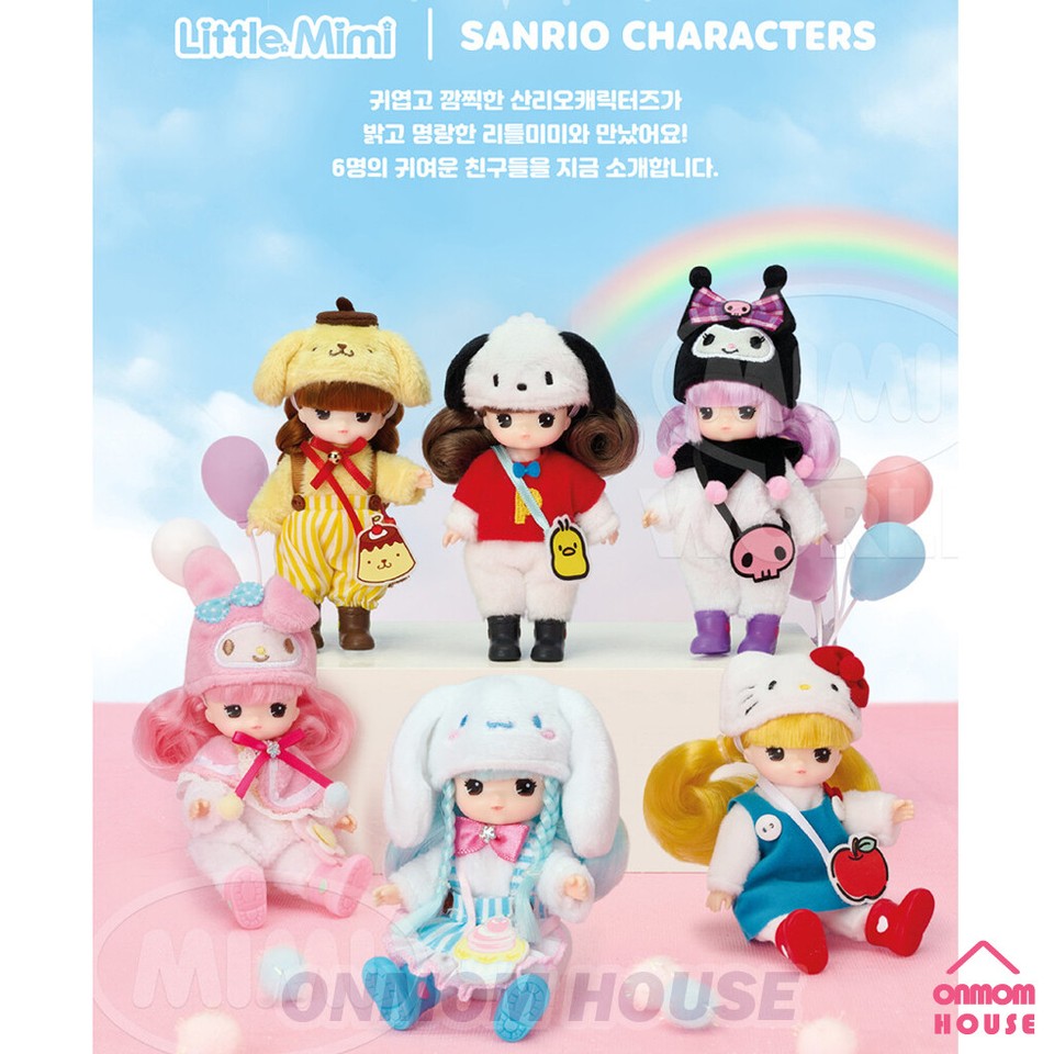 Sanrio Characters x Little Mimi 6 Styles Figure Doll Korean Toy | eBay
