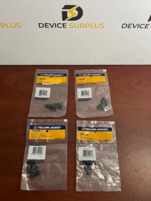 (4) Yellow Jacket 19020 Replacement Gaskets 1/4" Charging Hoses, 10 ...