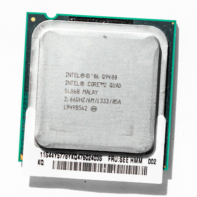 Intel Core 2 Quad Q9400 SLB6B LGA775 2.66GHz Quad Core Processor 95W ...