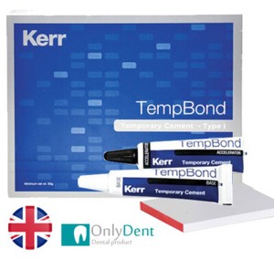 Kerr TempBond Temp Bond, Temporary Dental Crown Cement, Emergency ...