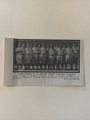 Asheville Mountaineers North Carolina Gary Fortune 1914 Baseball Team ...