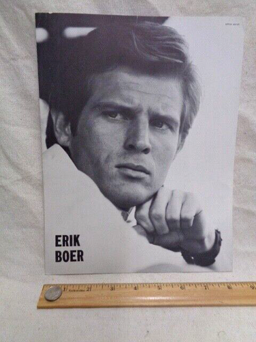 Vintage male Model brochure 1970 1969 ERIK BOER Stewart Agency NYC | eBay