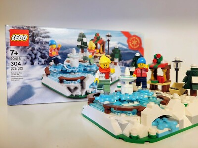 LEGO Ice Skating Rink Set - 304 Pieces (40416) Limited Edition! |HARD ...