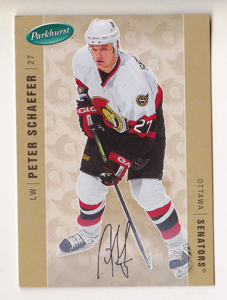 05-06 Parkhurst Peter Schaefer /100 Facsimile Auto Parallel Ottawa ...