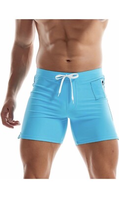 KOTENKO Men’s Swimwear Square Cut Swimming Boxers Briefs Swimsuit W ...