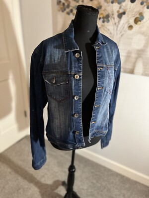 AKDMKS Akademiks Women’s Jean Jacket Embroidered Leather Bird XL | eBay