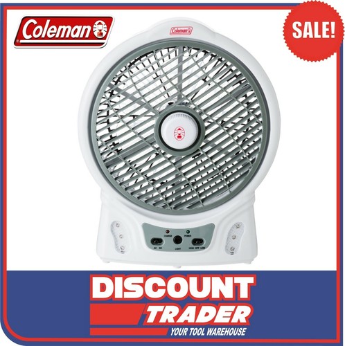 Coleman 8" Portable Rechargeable Camping / Outdoor Fan with LED ...