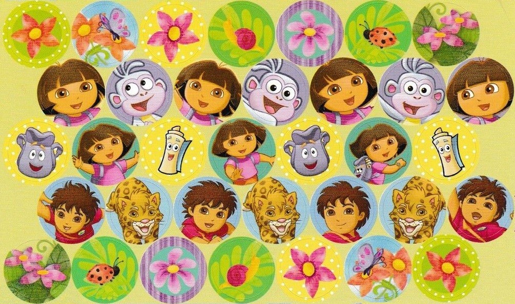 Printable Dora The Explorer Stickers Dora The Explorer Coloring Pages