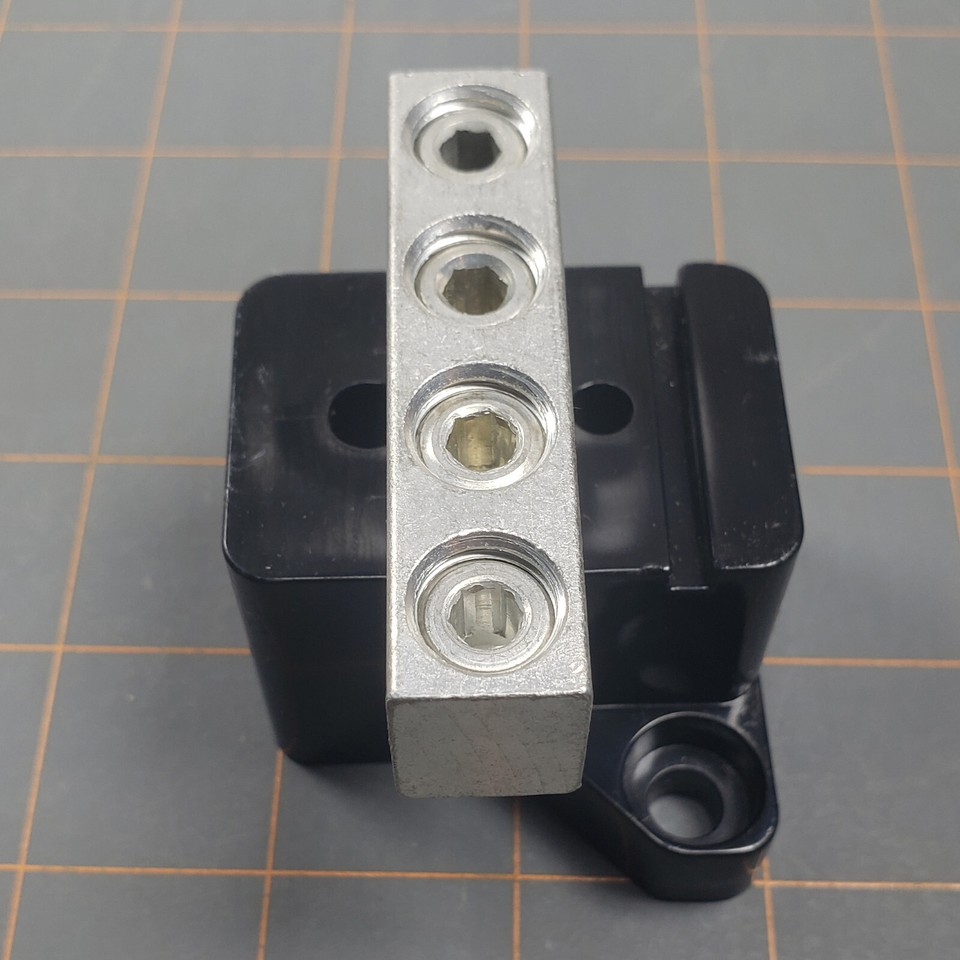 Ilsco Splitter Trough Block / Isolated Ground Bar, 4 port, AL CU, 2/0 ...