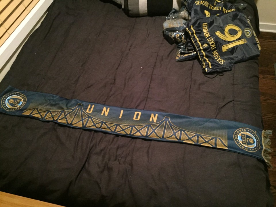 Philadelphia Union MLS Scarf 2016 Season Ticket Holder Exclusive | eBay