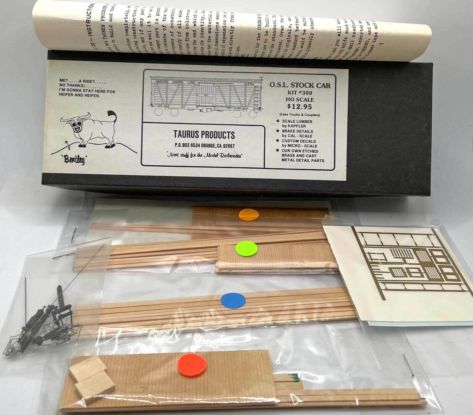 HO TAURUS PRODUCTS 300 OREGON SHORT LINE O.S.L. STOCK CAR KIT | eBay