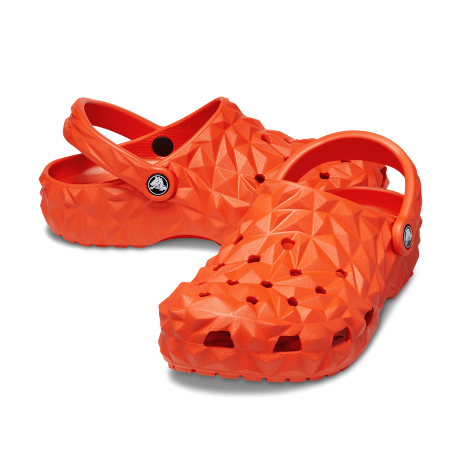 NEW CROCS CLASSIC GEOMETRIC CLOG 209563 Lava RED ORANGE UNISEX | eBay